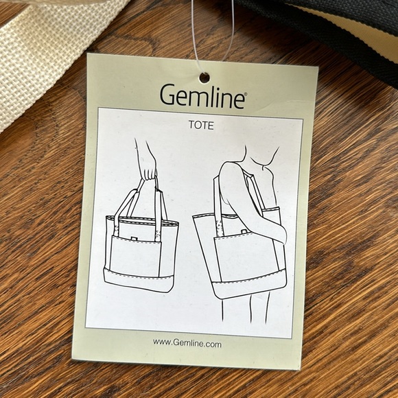 Gemline | Bags | Gemline Convertible Tote And Backpack In Cream Canvas ...